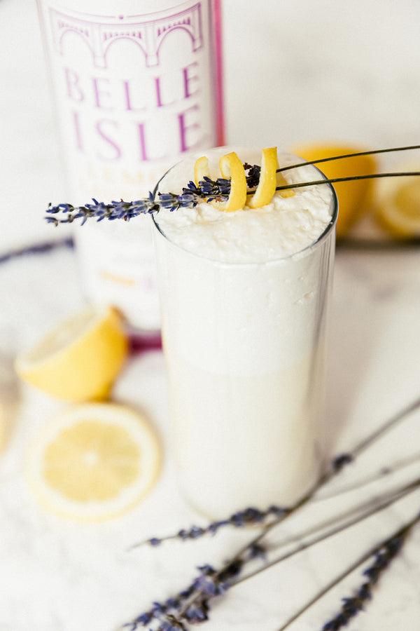 First Bloom Fizz - Belle Isle Lemon Lavender cocktail recipe - Belle ...